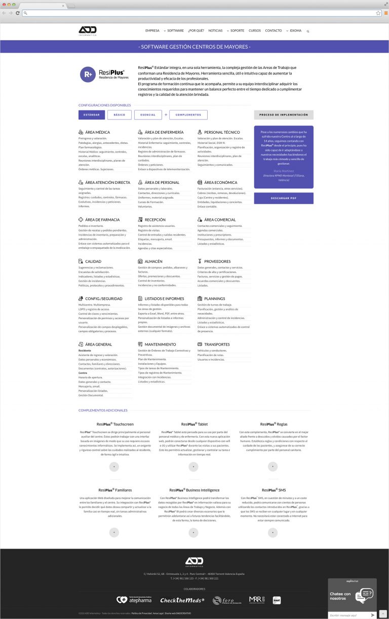 ResiPlus | Software de gestión de residencias y centros de día - Daniel ...